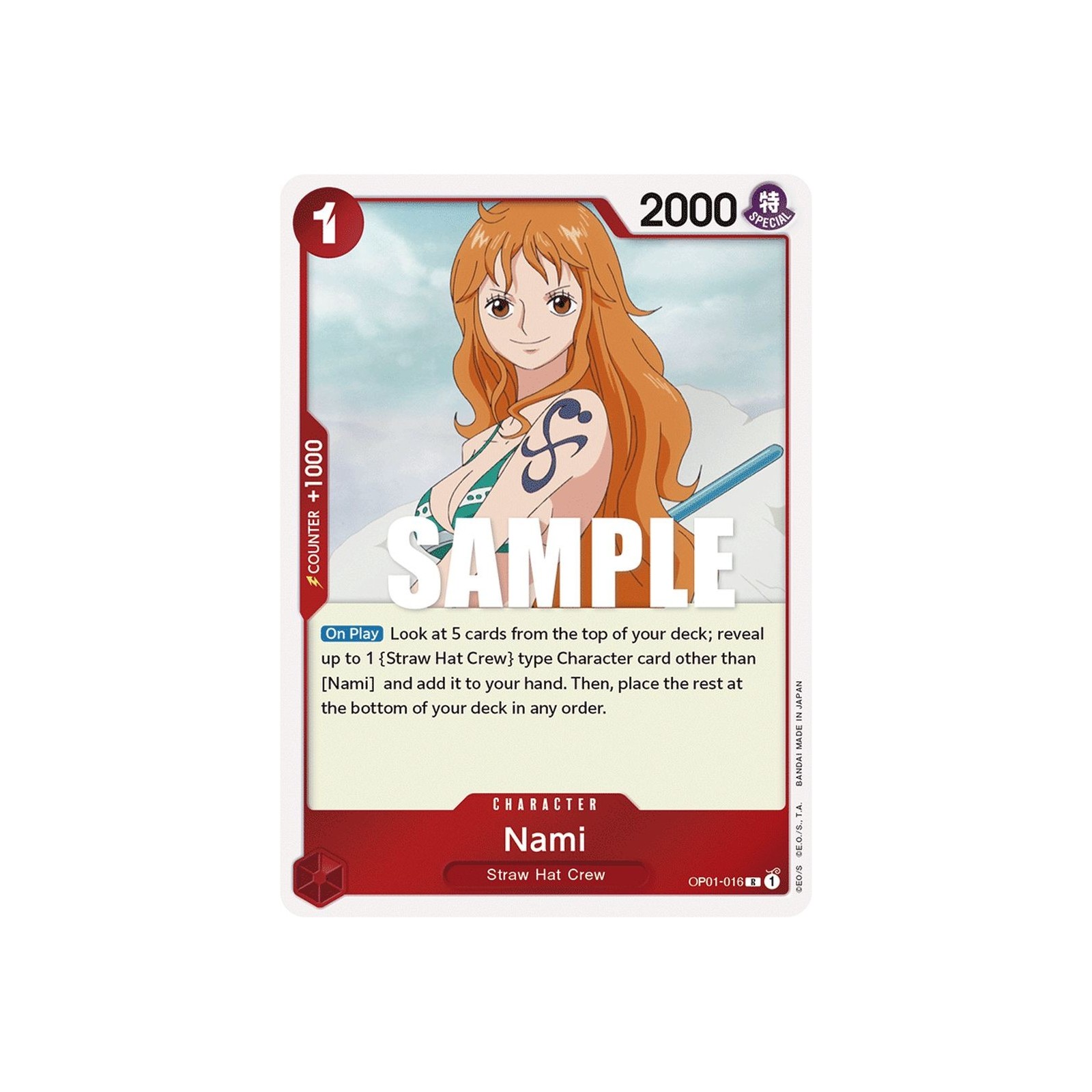 Nami - R OP01-016 - OP01 Romance Dawn à Fantasy Sphere,Magasin de carte ...